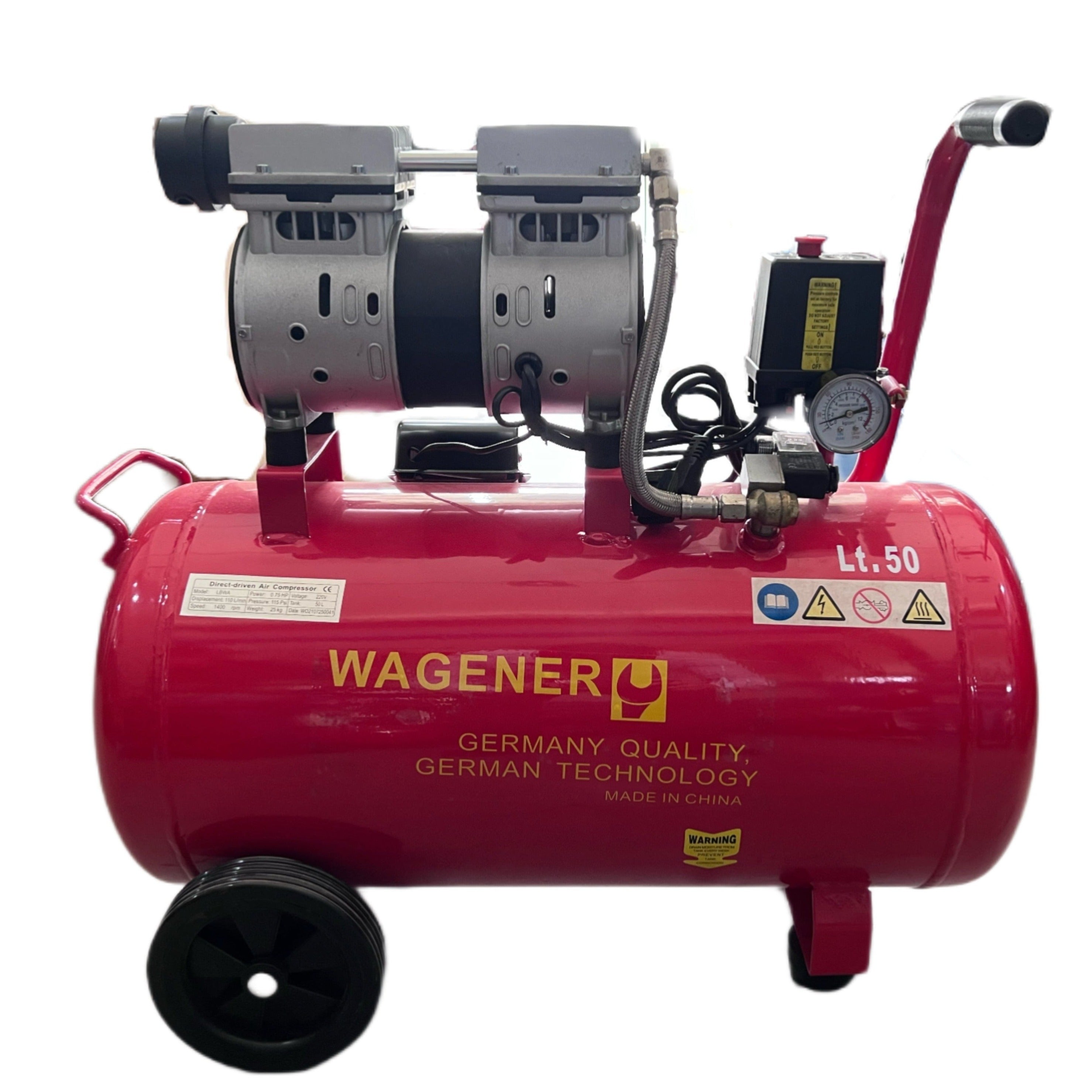 Wagener Oiless Silent Air Compressor 50L – Mechanical Supply Center