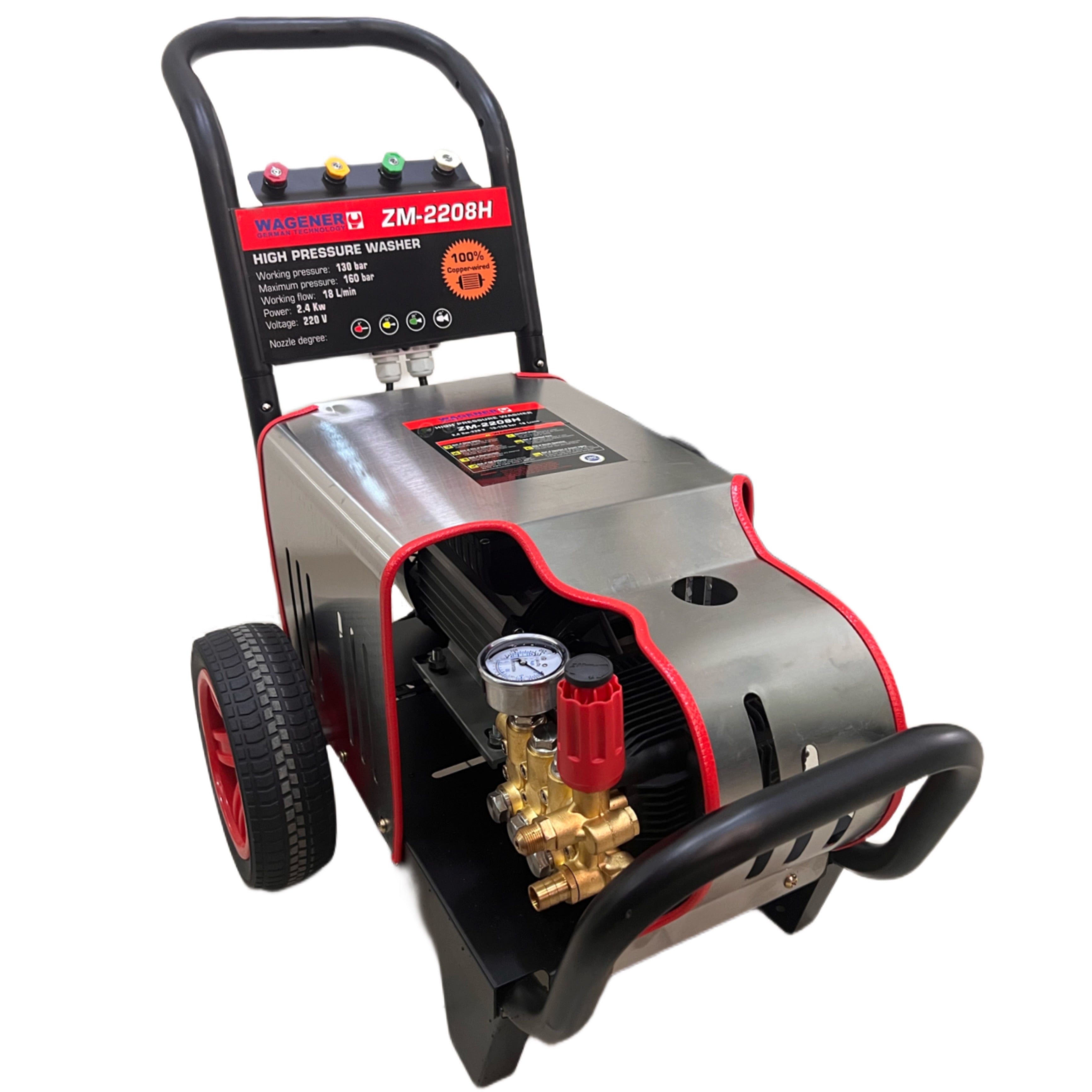 WAGENER 160 Bar Industrial High Pressure Washer ZM-2208H – Mechanical ...